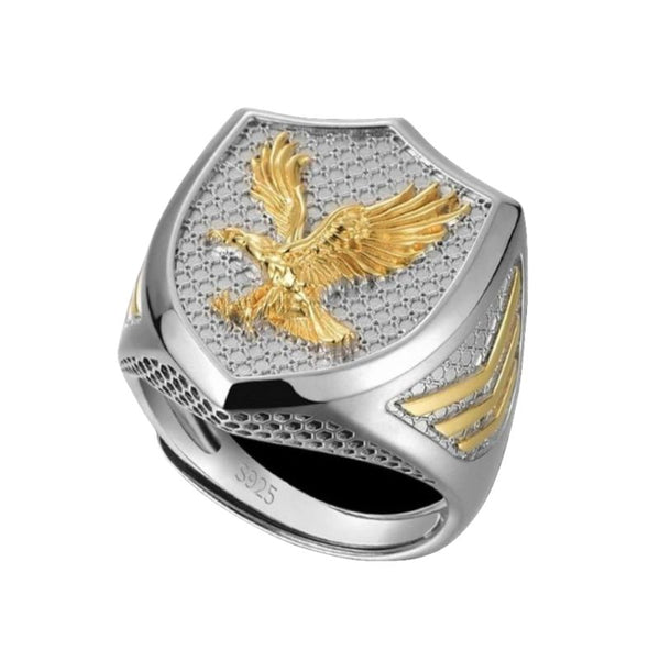 Chevalière Argent avec Aigle | Chevalière Prestige