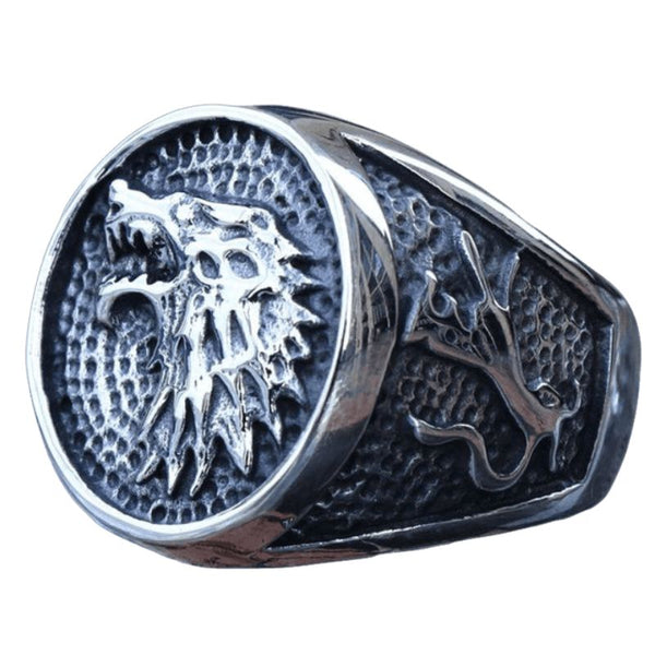 Chevalière Homme Motard Loup | Chevalière Prestige